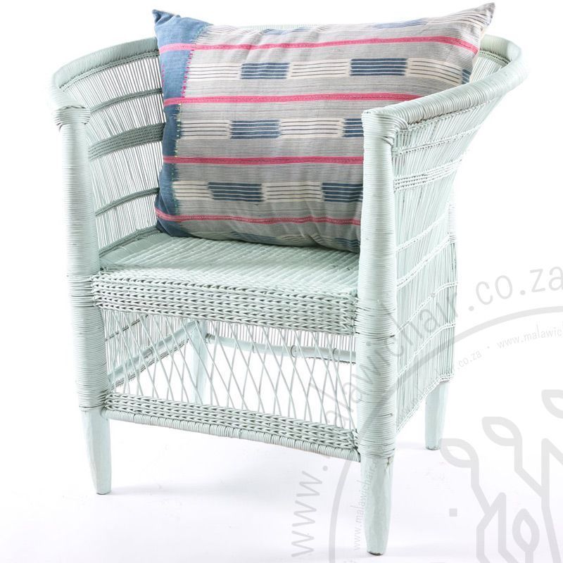 Traditional Blue 1 Seater Malawi Chair | Handmade in Malawi